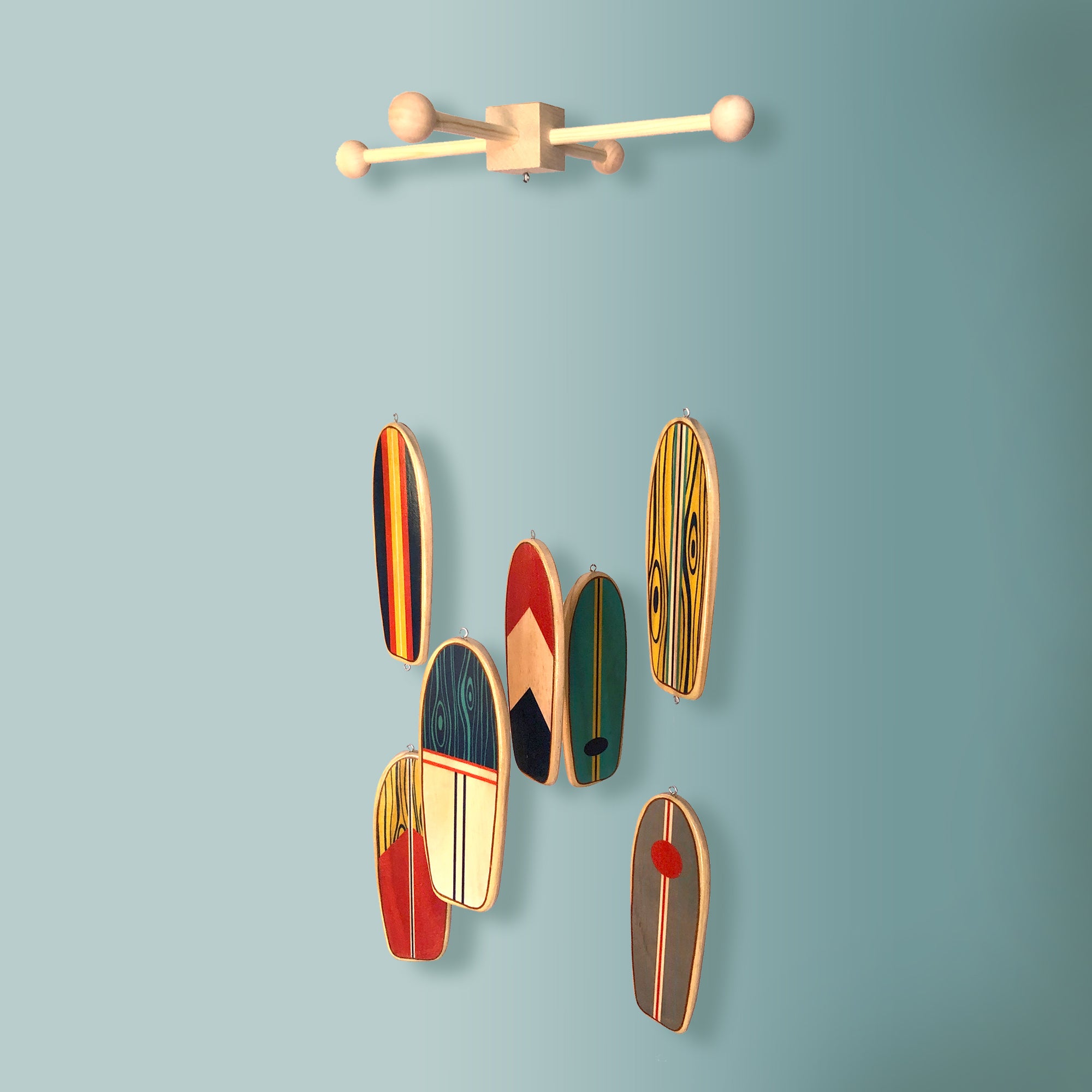 Baby Crib Mobile - Surfboard Mobile for Nautical, Beach Themed Nursery ...